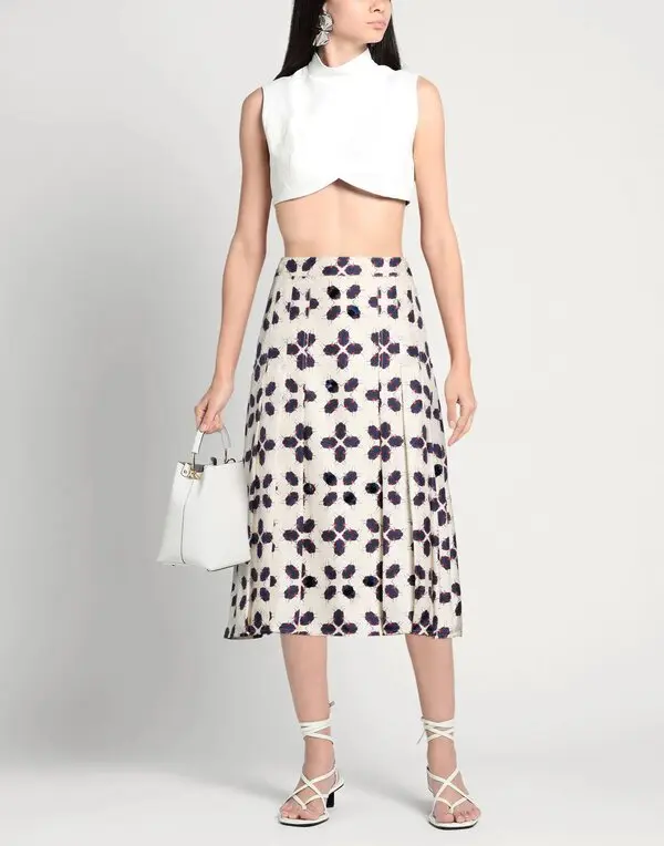 Tory Burch Colorful Pleated Skirt