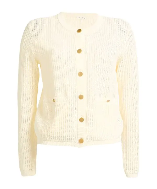 Rag & Bone Solid Color Lightweight Knit Cardigan