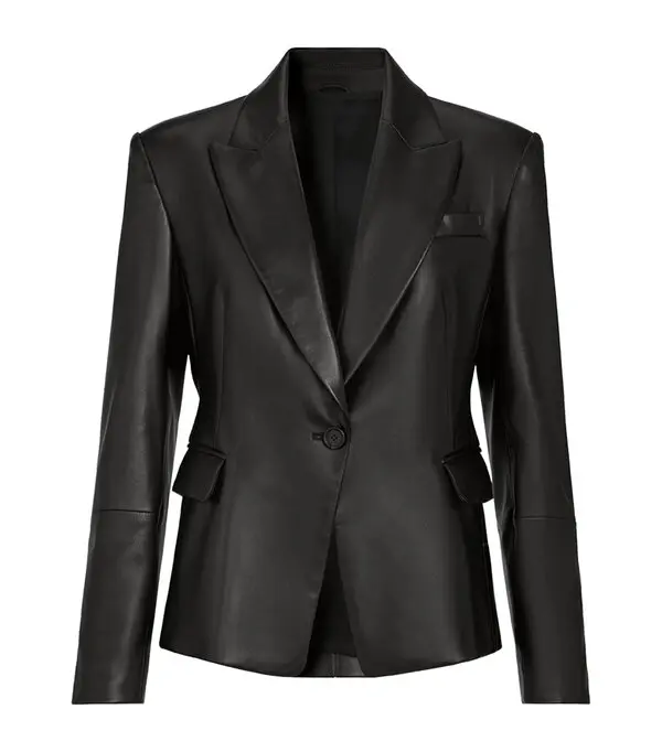 Brunello Cucinelli Nappa Leather Single-breasted Blazer