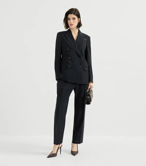 Brunello Cucinelli Wool-blend Double-breasted Jacket
