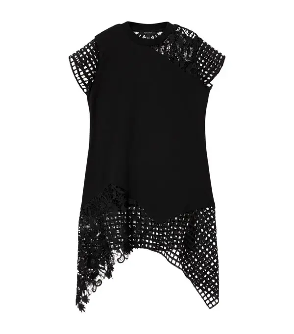 ALLSAINTS Zala Cotton Mesh Dress