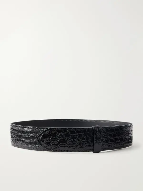 Khaite Theo Wide Belt - Black