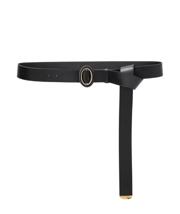 Givenchy Leather Belt With Oval Buckle