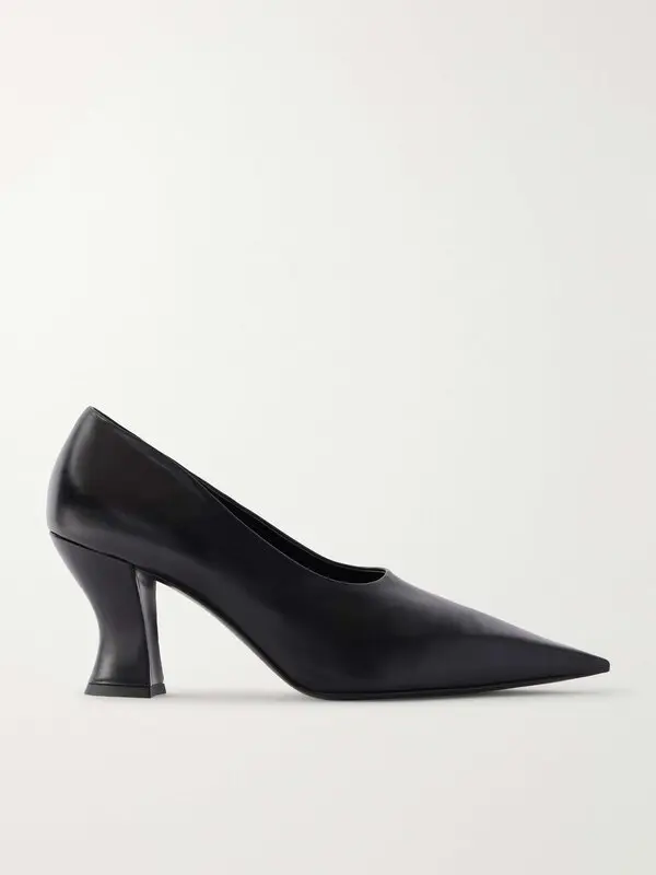 Khaite Colleen 75 Leather Pumps - Black