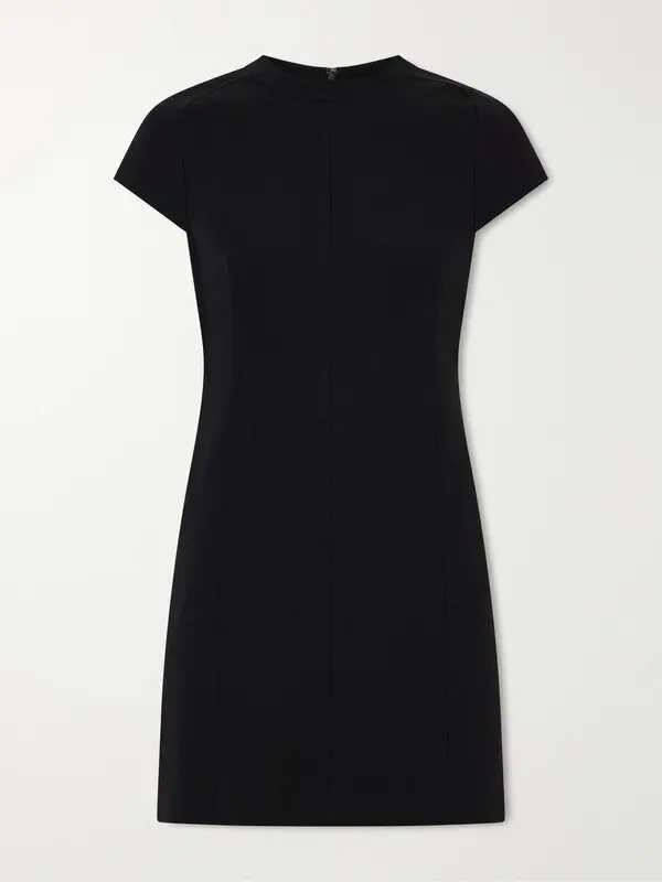 Theory Crepe Mini Dress - Black
