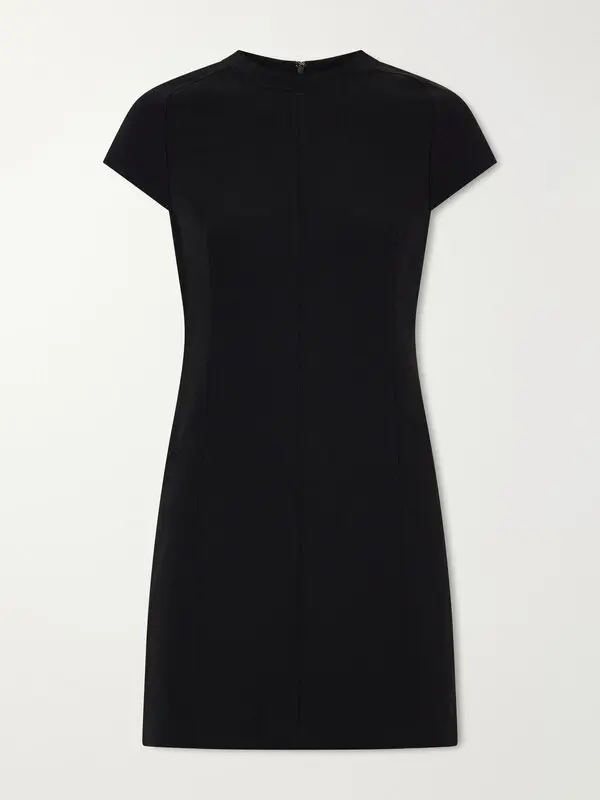 Theory Crepe Mini Dress - Black