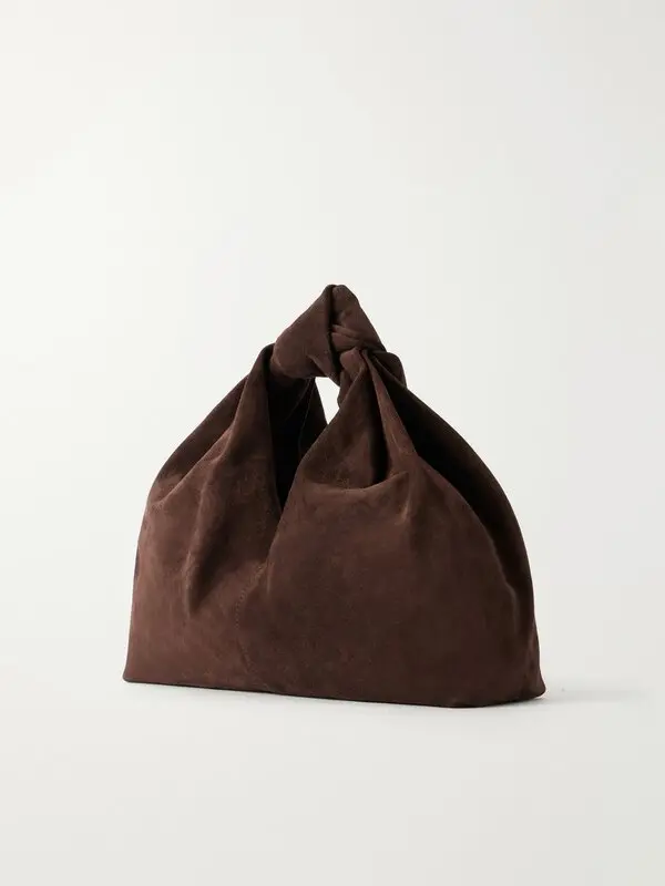 LOEFFLER RANDALL Helga Knotted Suede Tote - Brown