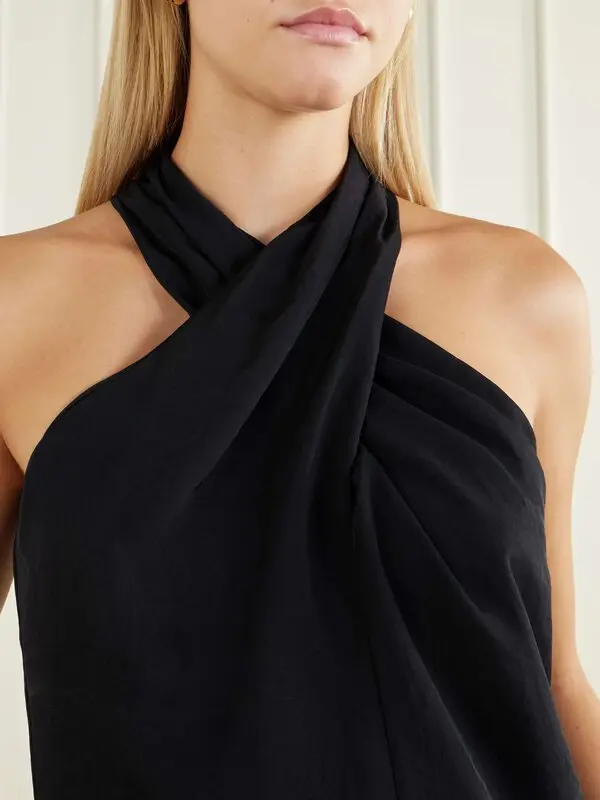 Theory Halter Crepe Top