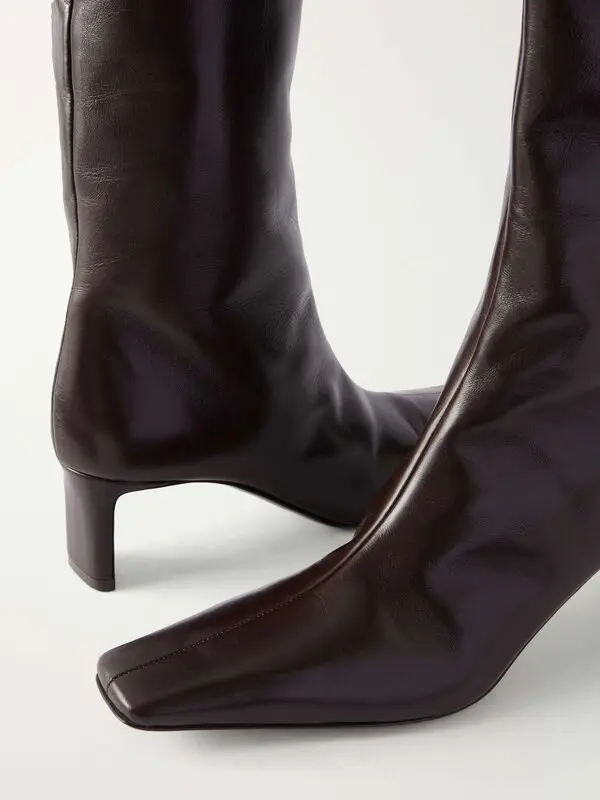 Khaite Ona 55 Knee-high Leather Boots