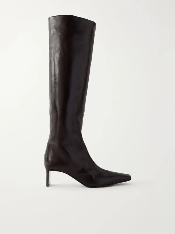 Khaite Knee-high Leather Boots - Brown