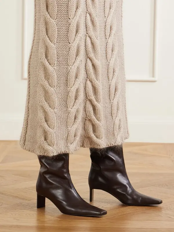 Khaite Knee-high Leather Boots