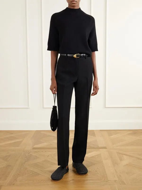 Theory Crepe Straight-leg Pants