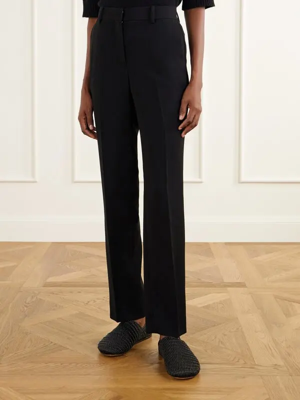 Theory Crepe Straight-leg Pants
