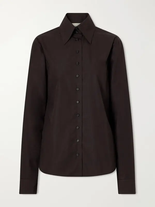 Khaite Ivy Cotton-poplin Shirt