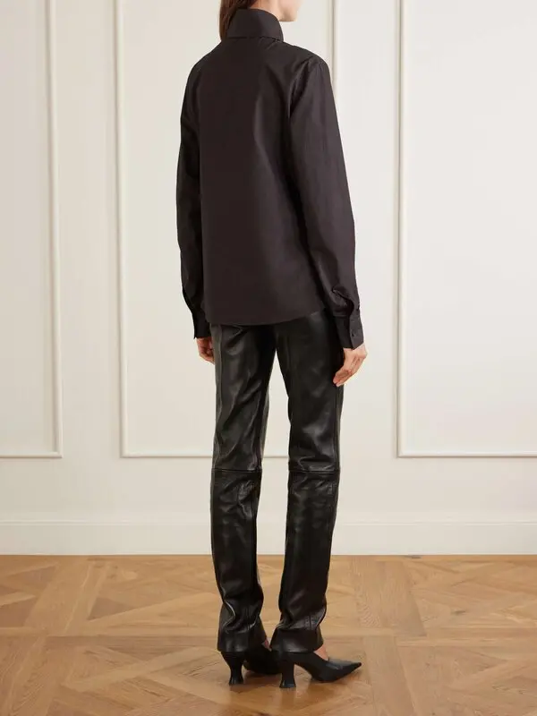 Khaite Ivy Cotton-poplin Shirt