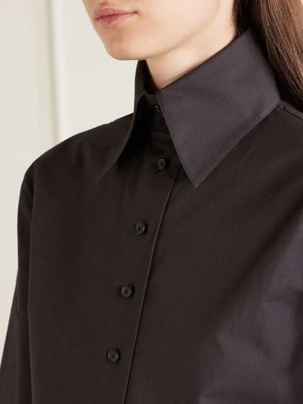 Khaite Ivy Cotton-poplin Shirt