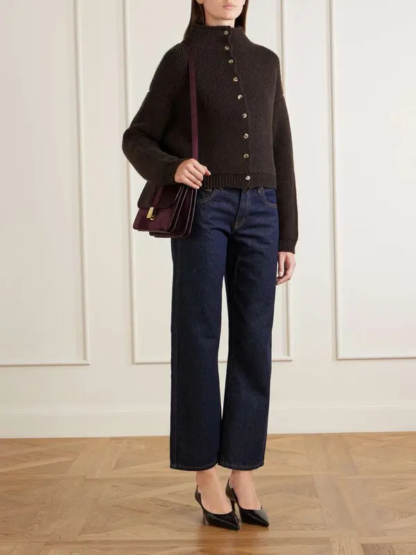Khaite Kerrie Mid-rise Straight-leg Jeans