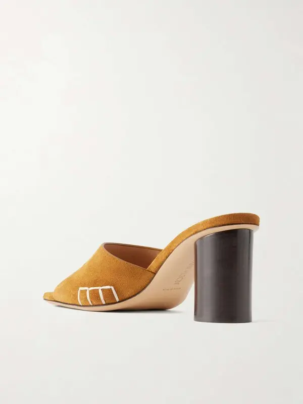 JW Anderson Loafer Suede Mules