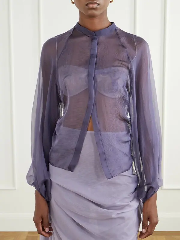 PAULINE DUJANCOURT Alyona Silk Blouse