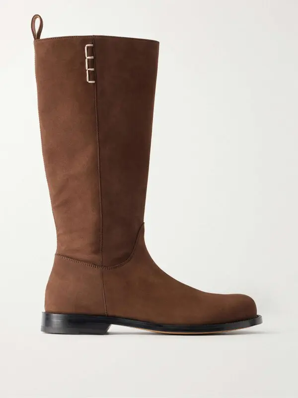 JW Anderson Loafer Nubuck Knee Boots