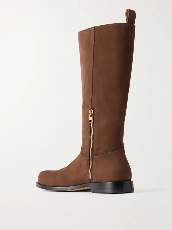 JW Anderson Loafer Nubuck Knee Boots
