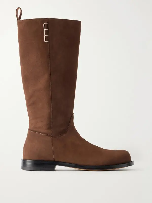 JW Anderson Nubuck Knee-high Boots - Brown