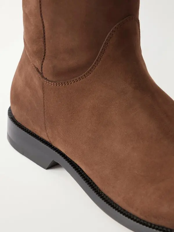 JW Anderson Nubuck Knee-high Boots - Brown