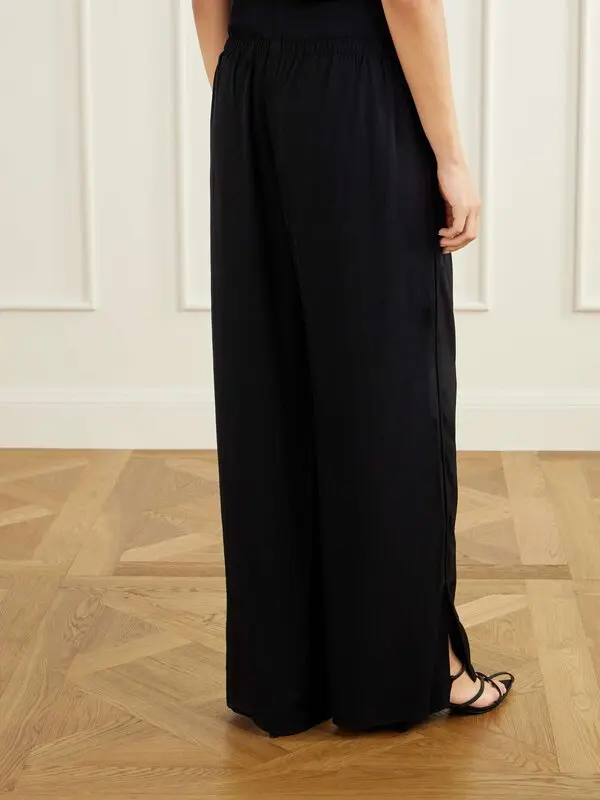 Theory Crepon Wide-leg Pants
