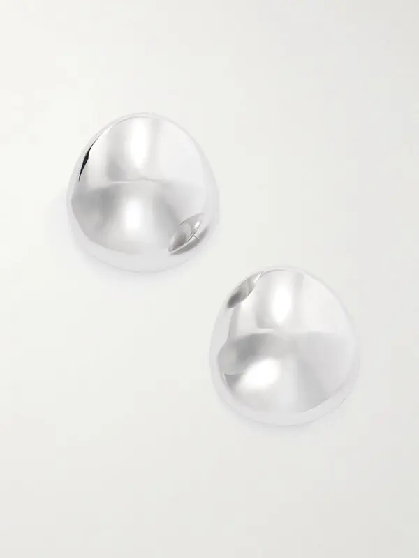 Alaïa Dome-tone Earrings - Silver
