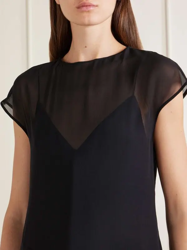 Khaite Scarla Silk-chiffon Mini Dress