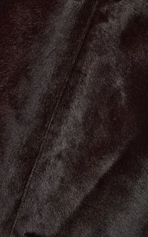 Nour Hammour Alana Pony Hair Midi Skirt