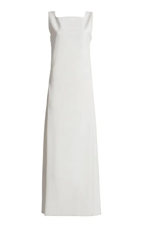 COURREGES Cut-out Crepe Maxi Dress - White