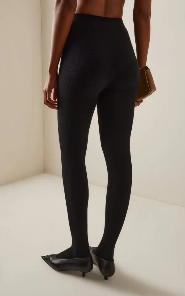 Nour Hammour Cashmere-wool Tights - Black