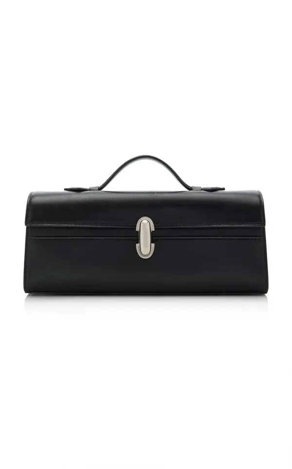 Savette Symmetry Leather Pochette - Black