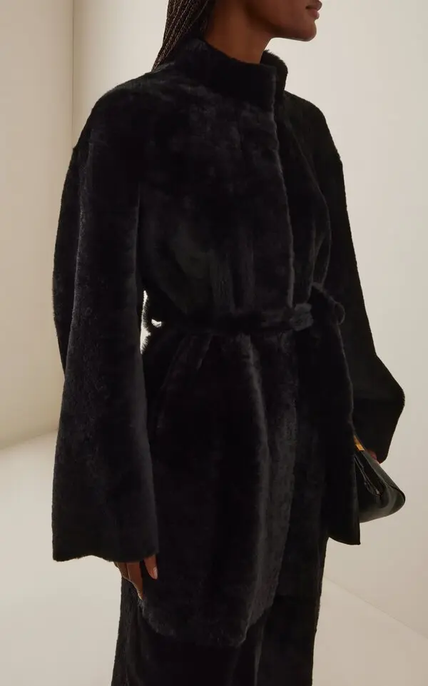 Nour Hammour Grace Shearling Coat