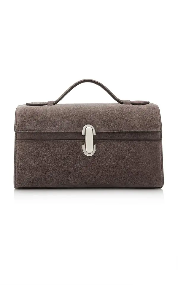 Savette Suede Pochette - Grey