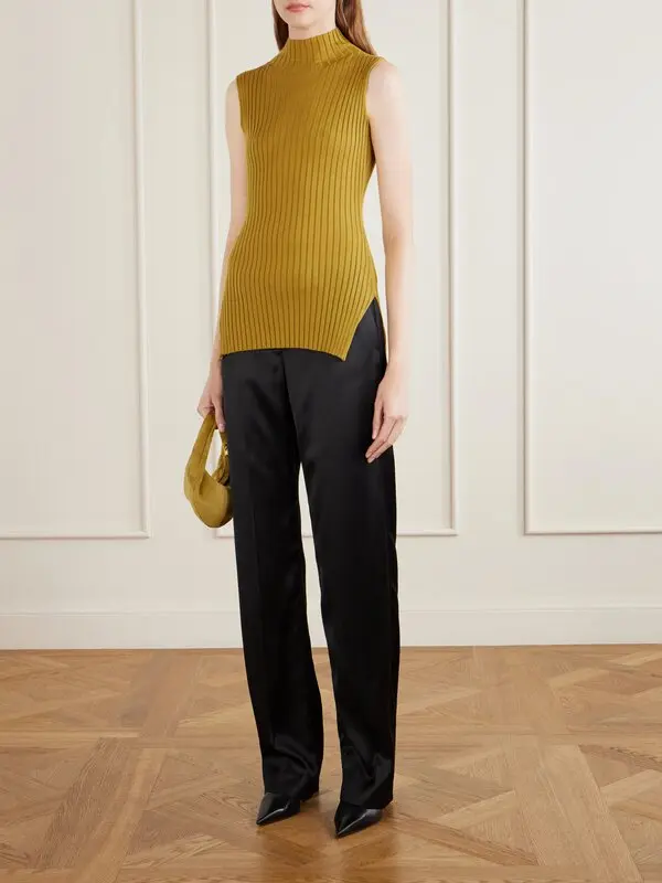 Khaite Olivia Suede Mini Bag - Yellow