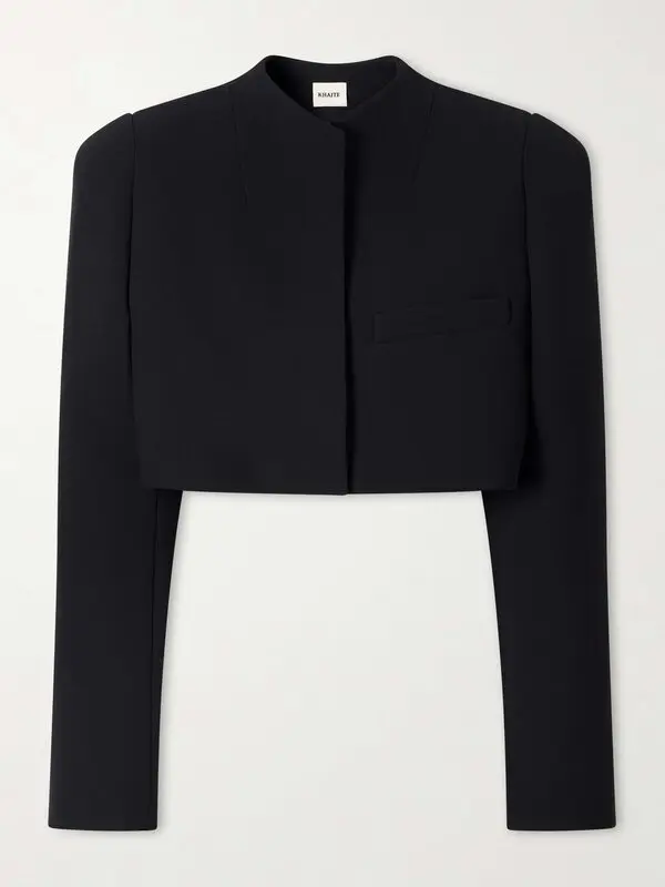 Khaite Samo Crepe Jacket - Black