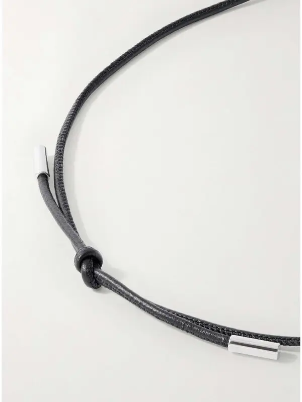 Alaïa Tone Leather Necklace