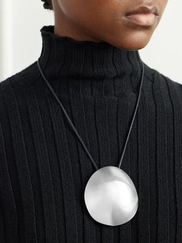 Alaïa Tone Leather Necklace