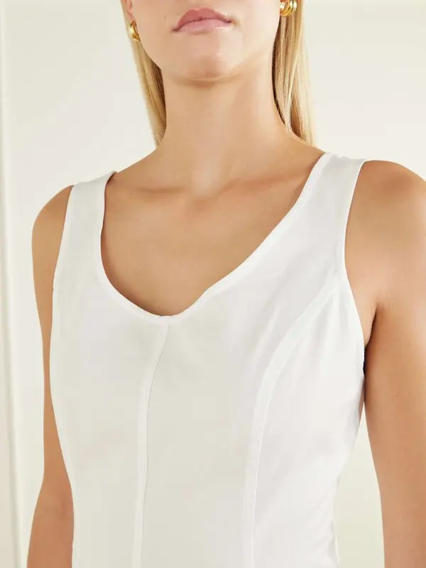 Brandon Maxwell Poppy Cotton-poplin Mini Dress