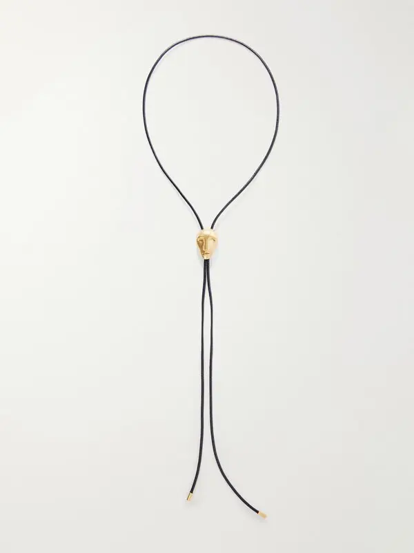 Khaite Visage Pendant Necklace - Gold