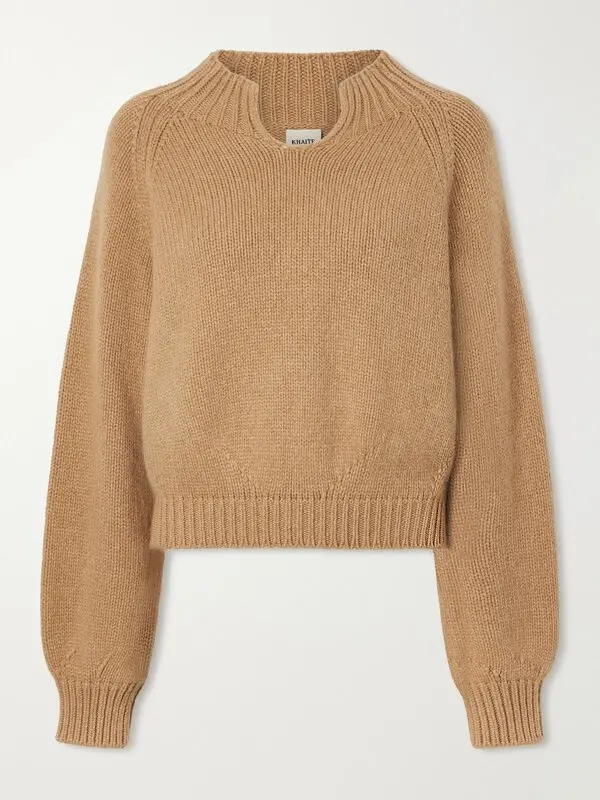 Khaite Cain Lofty Cashmere Sweater - Brown
