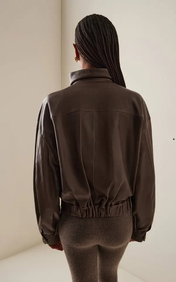 Nour Hammour Quincy Leather Jacket