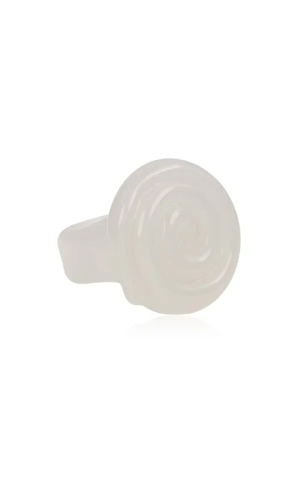 KEANE Spiral Shell Ring - Off-white