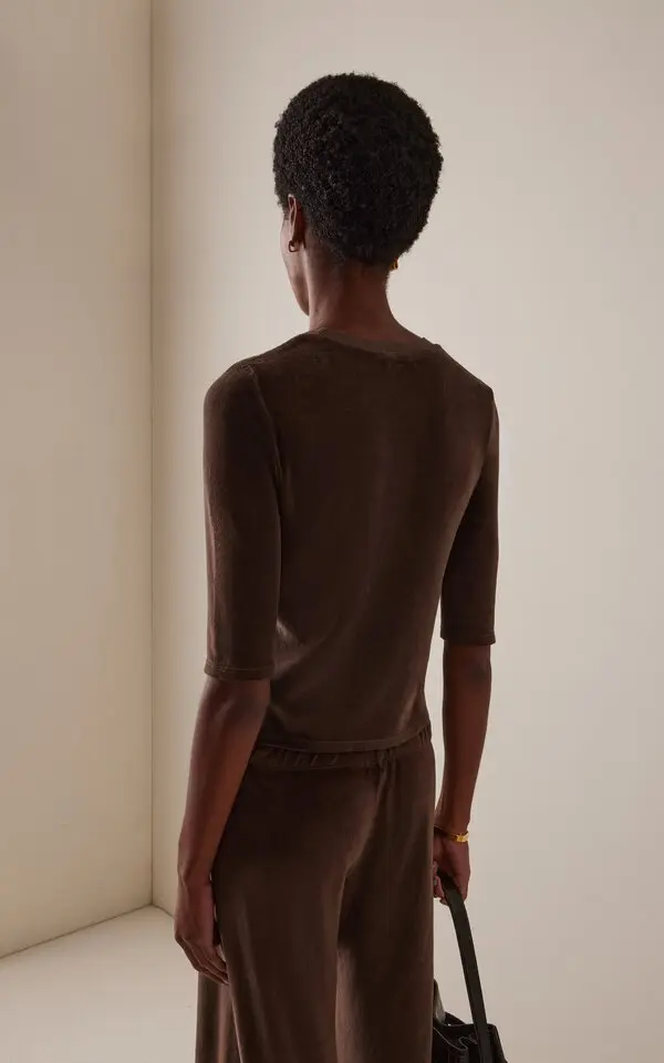 Suzie Kondi Corfu Velour Top - Brown