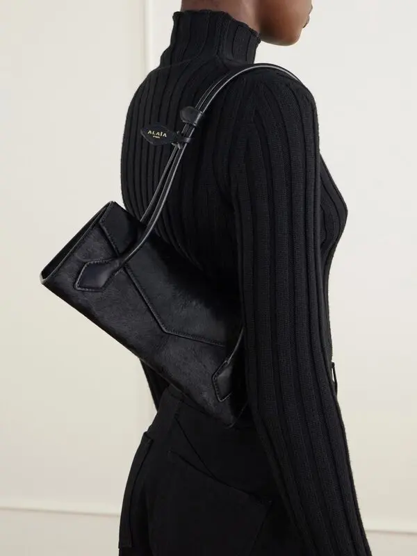 Alaïa Le Teckel Small Calf Hair Shoulder Bag