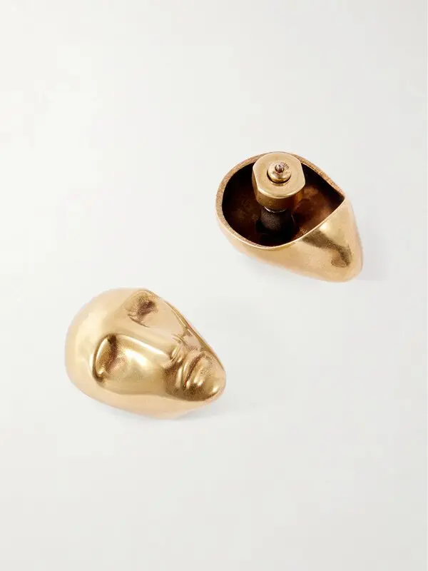 Khaite Visage 18-karat -plated Earrings
