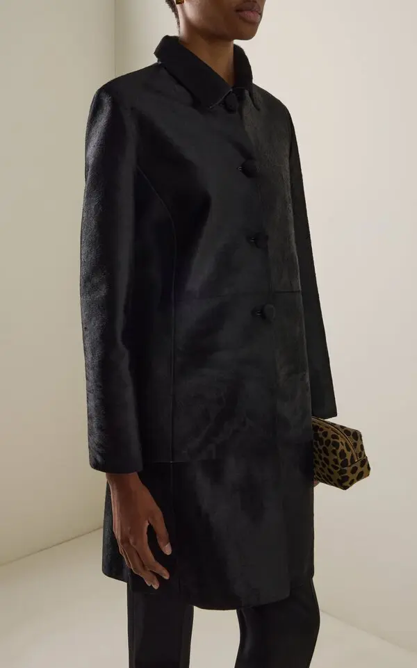 Nour Hammour Stella Pony Hair Coat