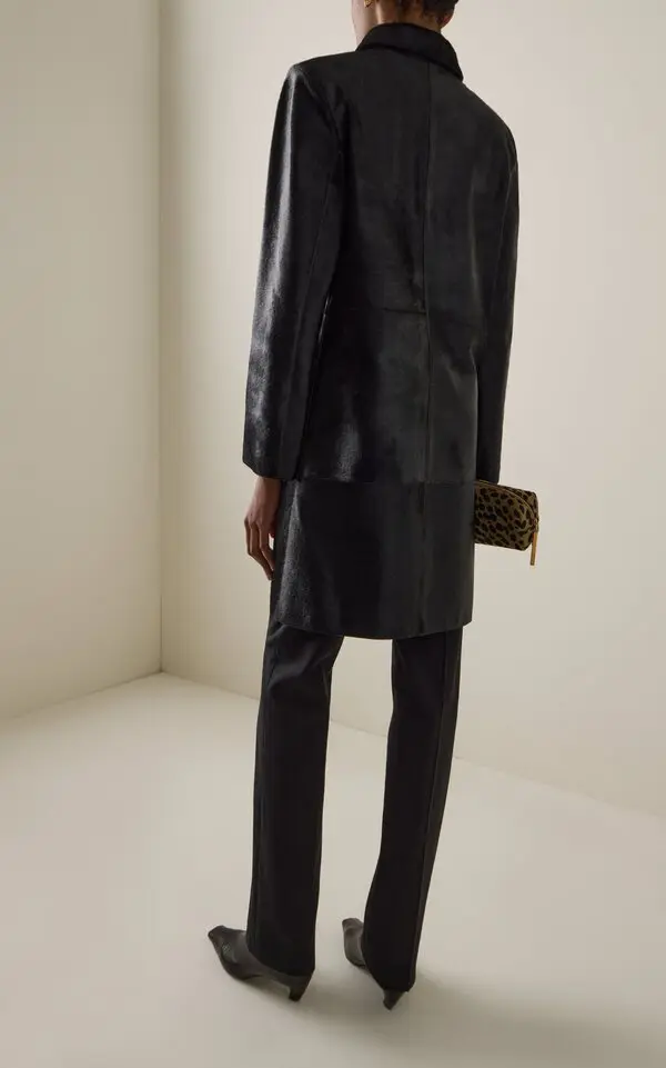 Nour Hammour Stella Pony Hair Coat